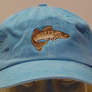 WALLEYE FISH HAT - One Embroidered Men Women Wildlife Baseball Cap ...