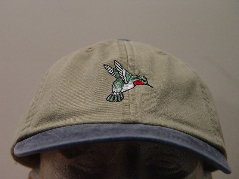 HUMMINGBIRD HAT - One Embroidered Bird Women Men Wildlife Gift Cap ...