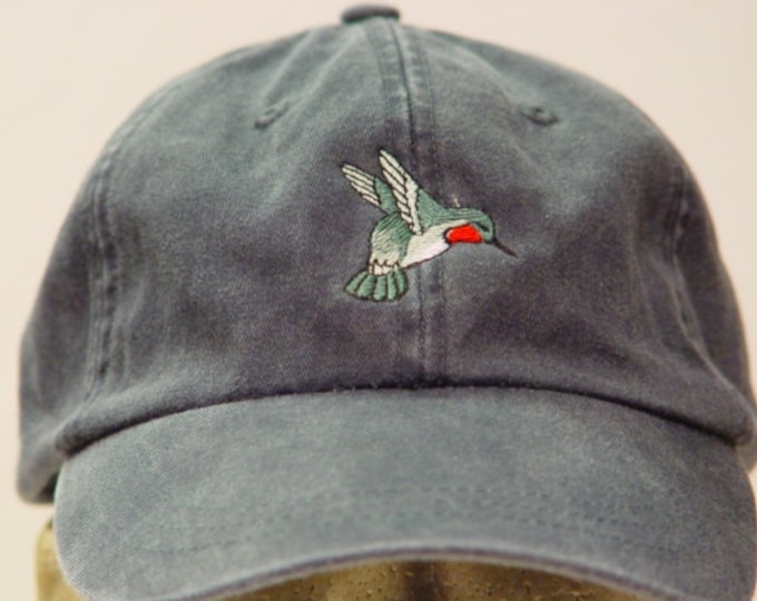 HUMMINGBIRD Hat - One Embroidered Men Women Wildlife Bird Cap - Price ...