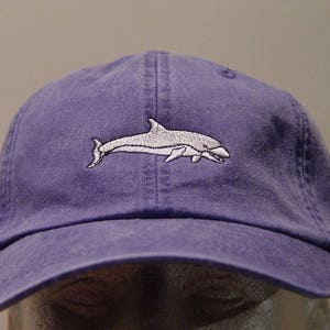 DOLPHIN HAT - Embroidered Men Women Marine Wildlife Baseball Cap ...
