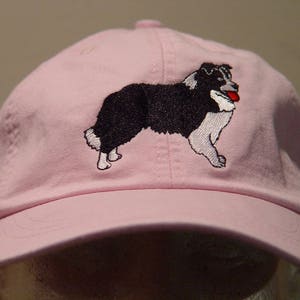 BORDER COLLIE Dog Hat - Embroidered Men Women Cotton Baseball Cap ...