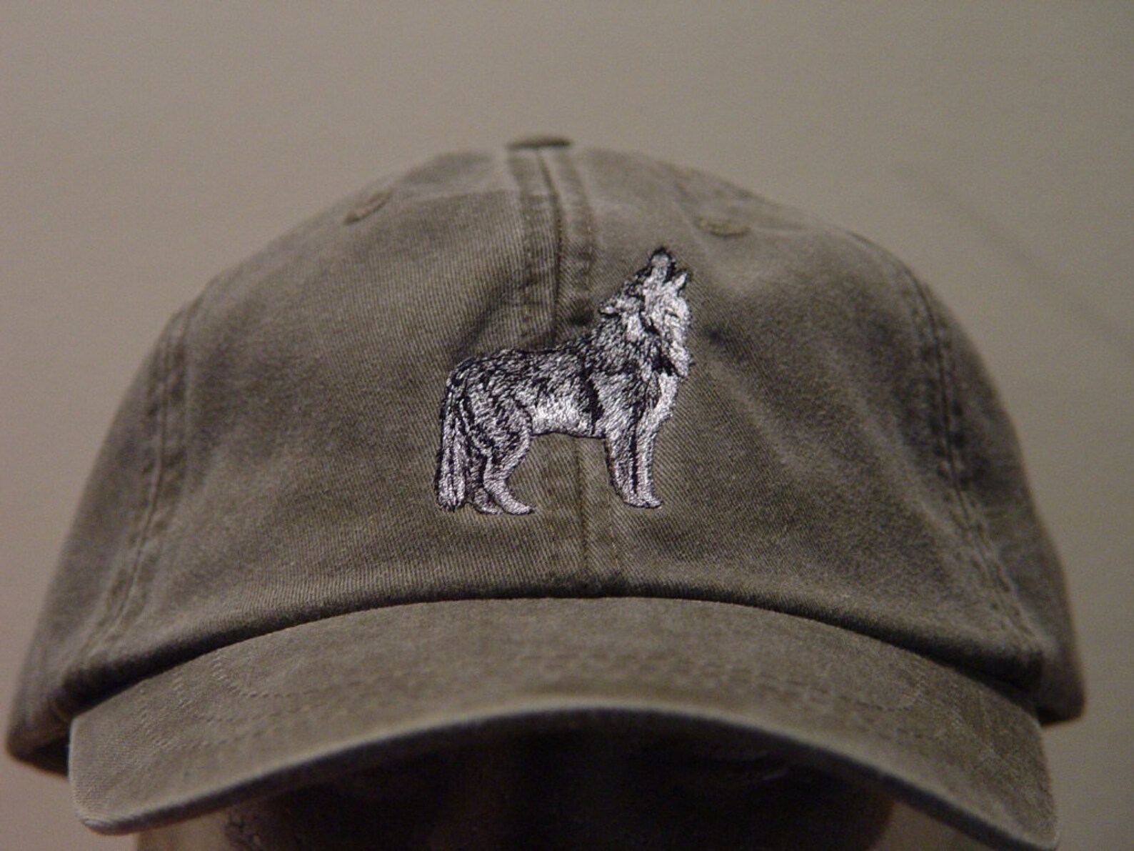 GRAY WOLF HAT Embroidered Men Women Wildlife Baseball Cap - Etsy