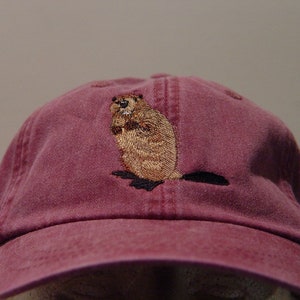 BEAVER Wildlife Baseball Hat - Embroidered Women Men Mom Dad Cap ...