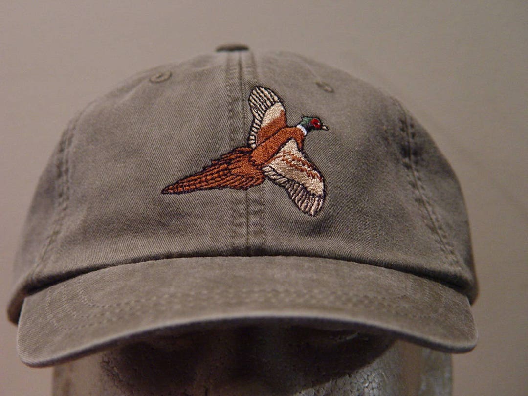 RING NECKED PHEASANT Bird Hat - Embroidered Men Women Wildlife Cap ...