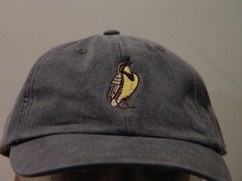 WESTERN MEADOWLARK Bird Hat Embroidered Women Men Wildlife | Etsy