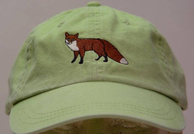 RED FOX HAT - Embroidered Wildlife Women Men Mom Dad Baseball Cap ...