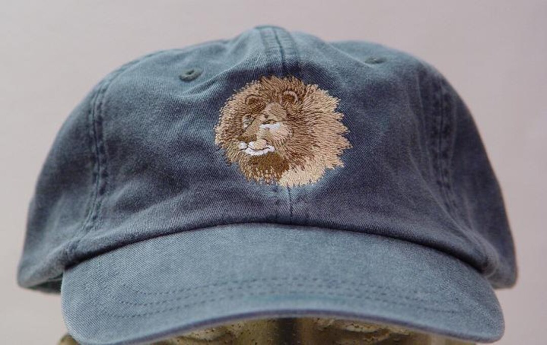 LION HAT Embroidered Men Women Africa Wildlife Baseball Cotton Cap ...