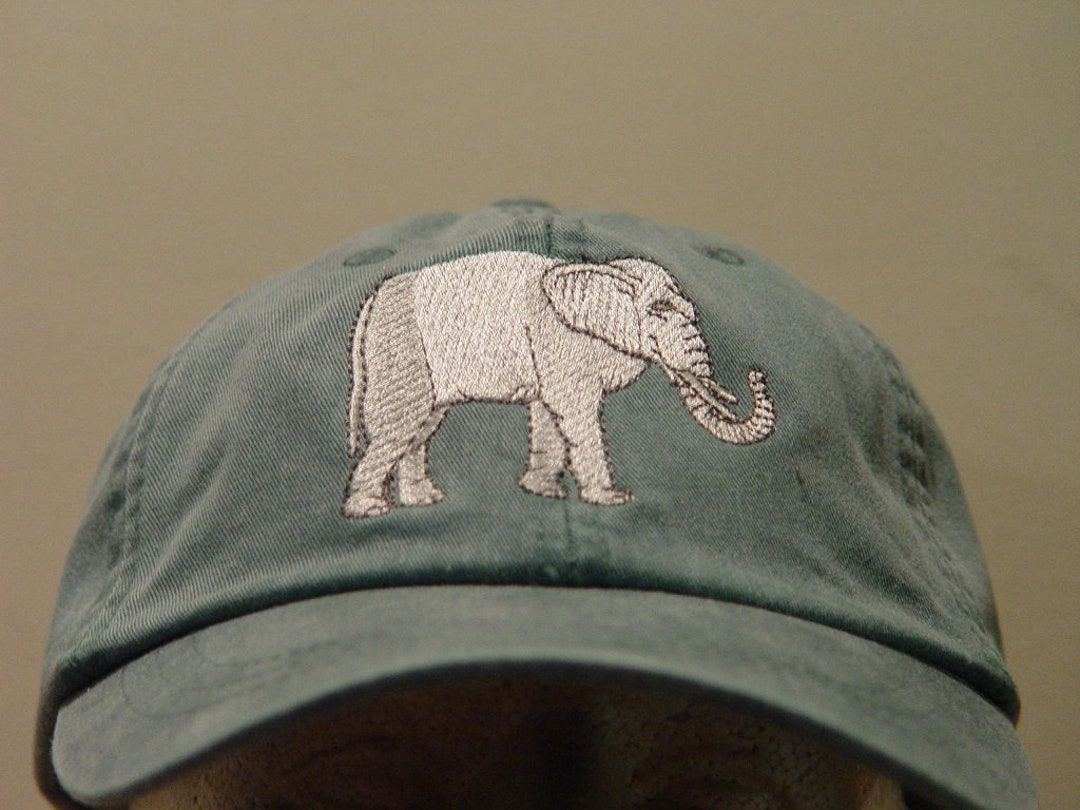 ELEPHANT WILDLIFE HAT - Embroidered African Men Women Baseball Cap ...