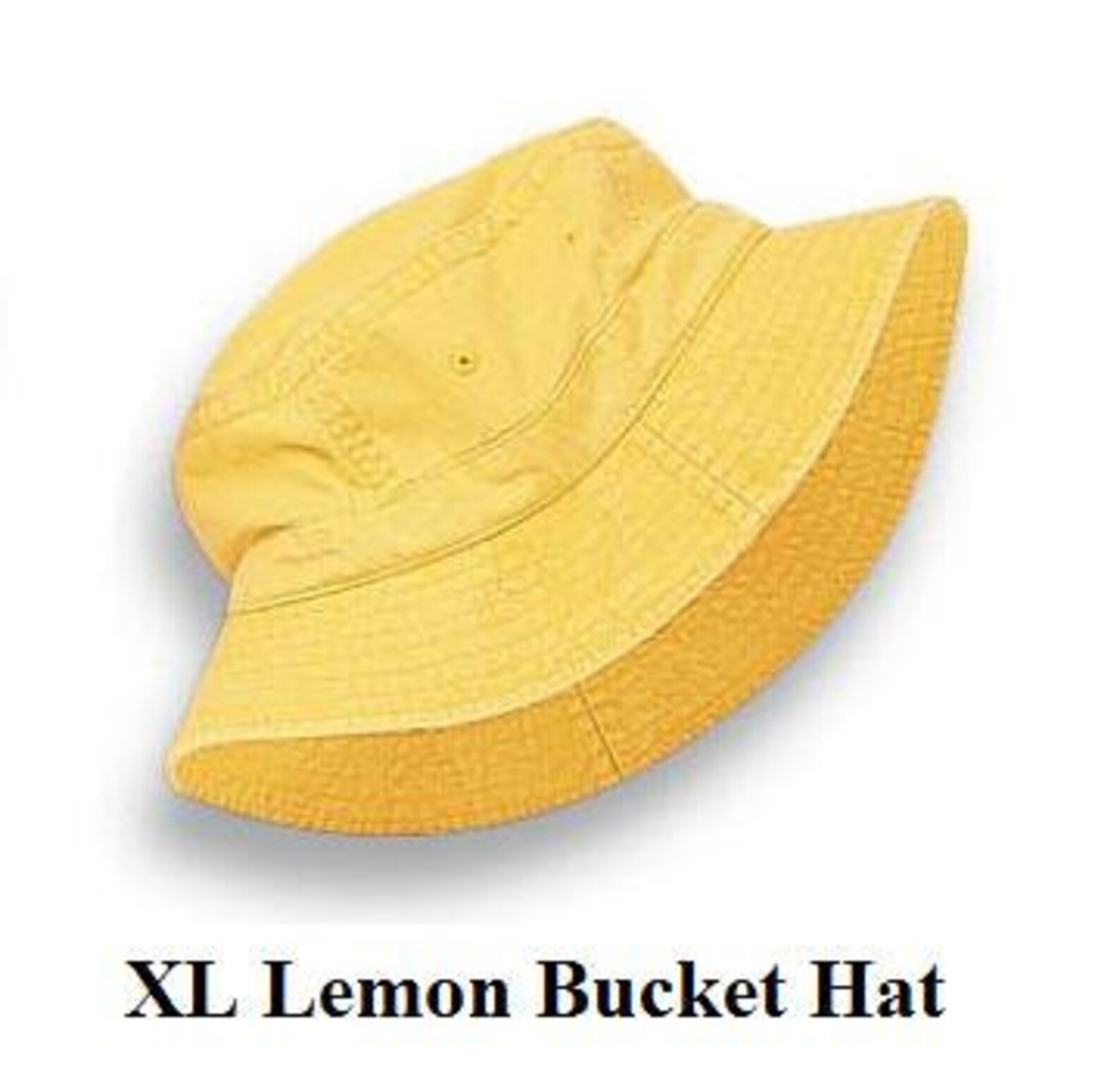 LEMON YELLOW XL Bucket Hat One Women Men Adams Casual Beach | Etsy