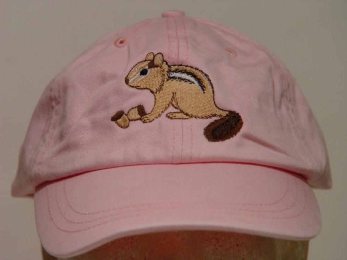 CHIPMUNK WILDLIFE HAT Embroidered Men Women Baseball Gift | Etsy