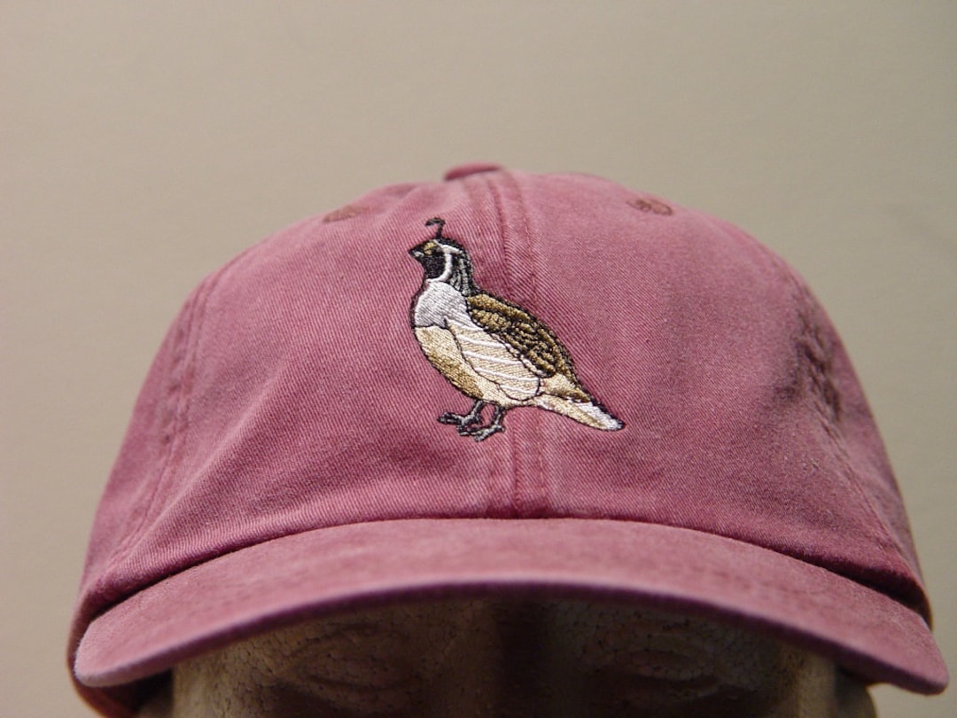 VALLEY QUAIL Bird Hat - One Embroidered Men Women Wildlife Cap - Price ...