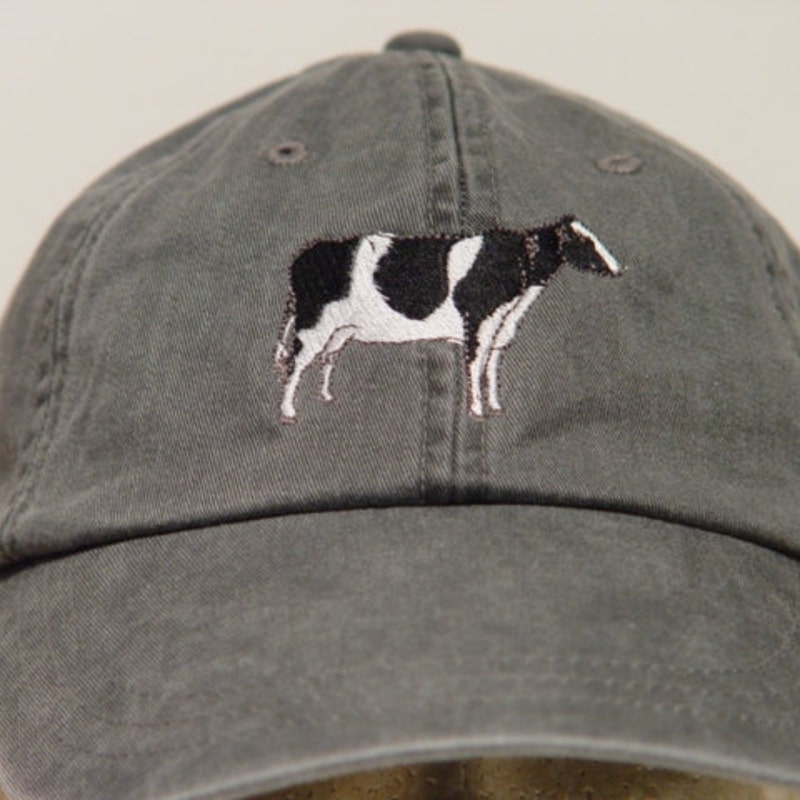 Embroidered Holstein Hat - Etsy