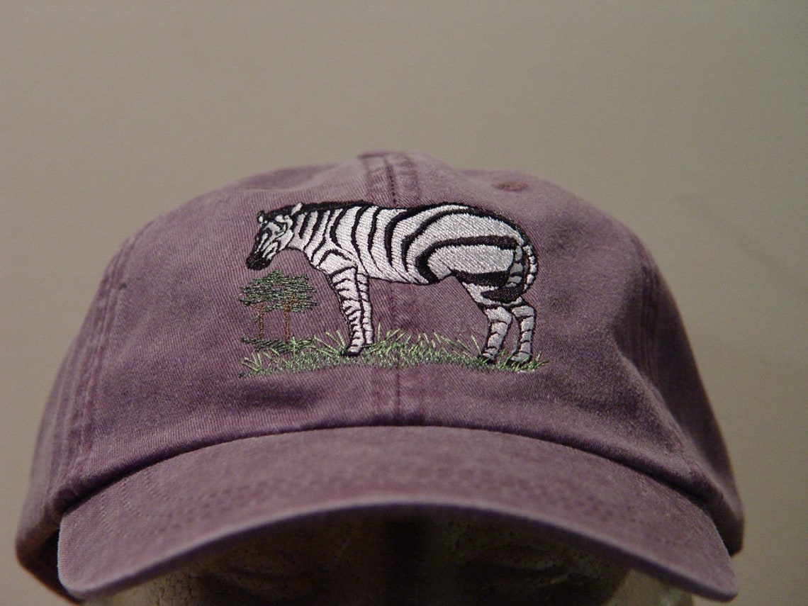 ZEBRA WILDLIFE HAT Embroidered African Men Women Baseball | Etsy