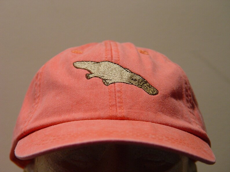 PLATYPUS HAT Embroidered Men Women Australia Wildlife Cotton | Etsy