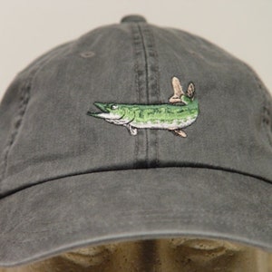 NORTHERN PIKE HAT - One Embroidered Men Women Fish Wildlife Cap - Price ...
