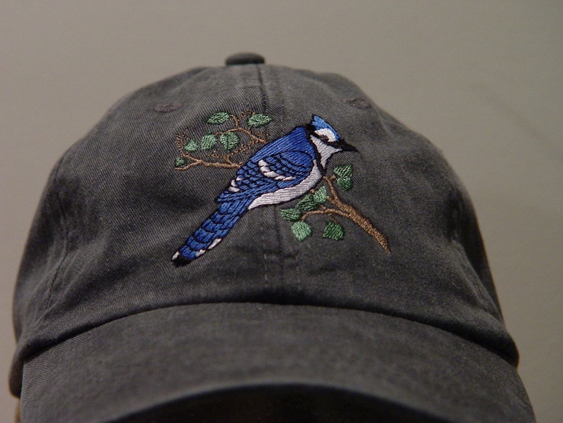 BLUE JAY BIRD Hat Embroidered Men Women Wildlife Baseball | Etsy