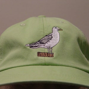 SEAGULL BIRD HAT - One Embroidered Men Women Wildlife Baseball Cap ...