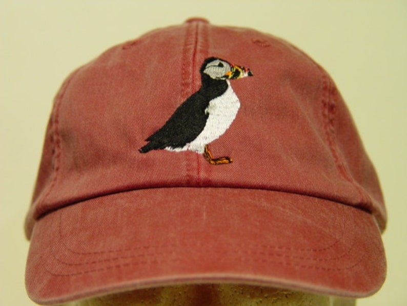 PUFFIN BIRD HAT - One Embroidered Women Men Wildlife Baseball Cap ...
