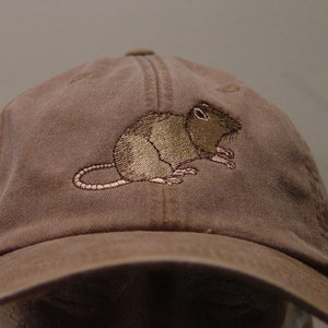 BROWN RAT RODENT Hat - Embroidered Men Women Wildlife Baseball Cap ...