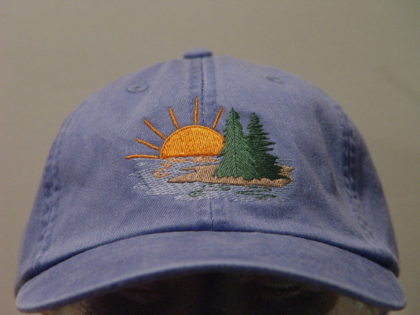 SUNSET LAKE VACATION Hat - One Embroidered Men Women Wildlife Cap ...