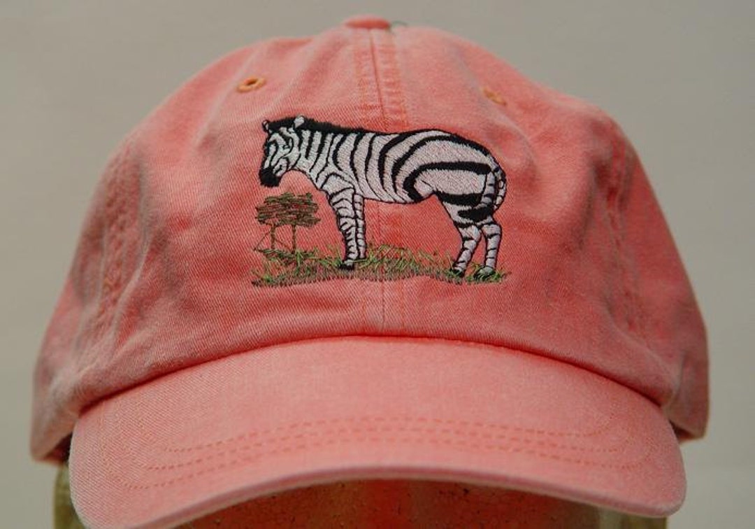 ZEBRA WILDLIFE HAT Embroidered African Men Women Baseball Cap Price ...