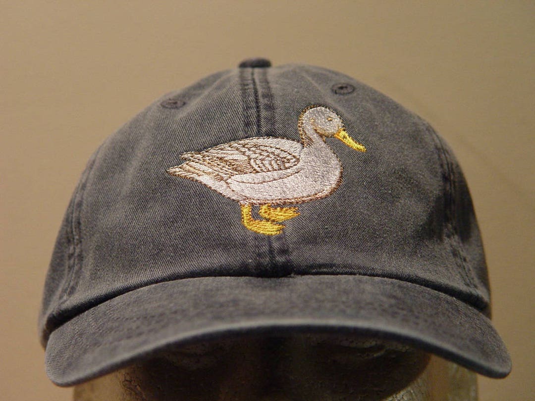 DOMESTIC DUCK Bird Hat - One Embroidered Men Women Wildlife Gift Cap ...