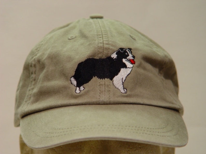 BORDER COLLIE Dog Hat - Embroidered Men Women Cotton Baseball Cap ...