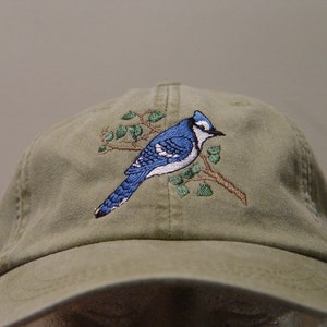 BLUE JAY BIRD Hat - Embroidered Men Women Wildlife Baseball Cap - Price ...