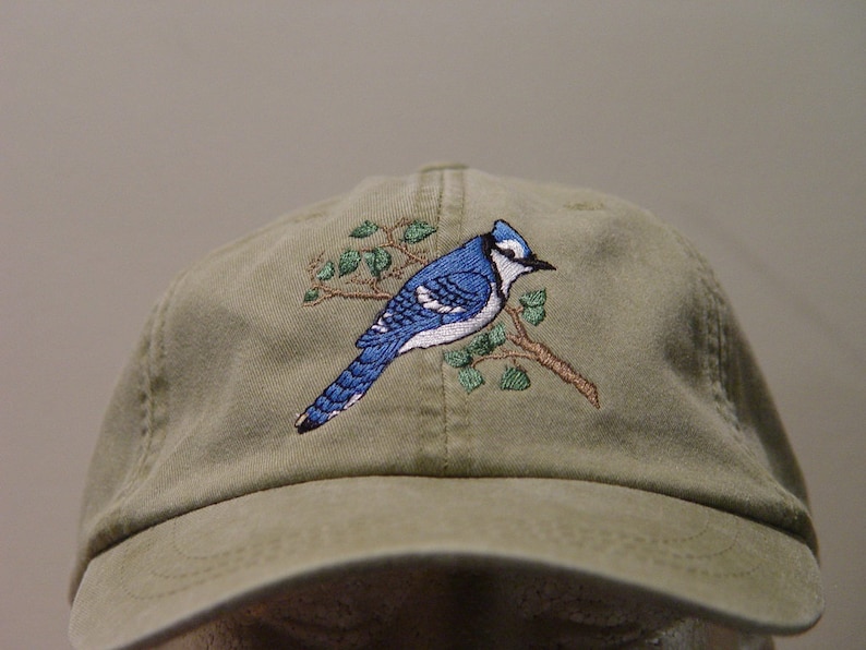 BLUE JAY BIRD Hat Embroidered Men Women Wildlife Baseball | Etsy