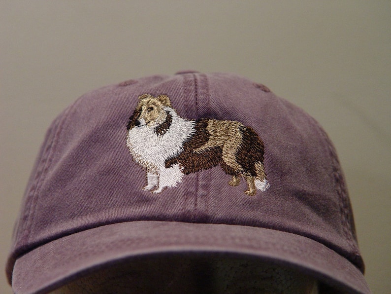 SHETLAND SHEEPDOG Hat One Embroidered Men Women Dog Baseball | Etsy