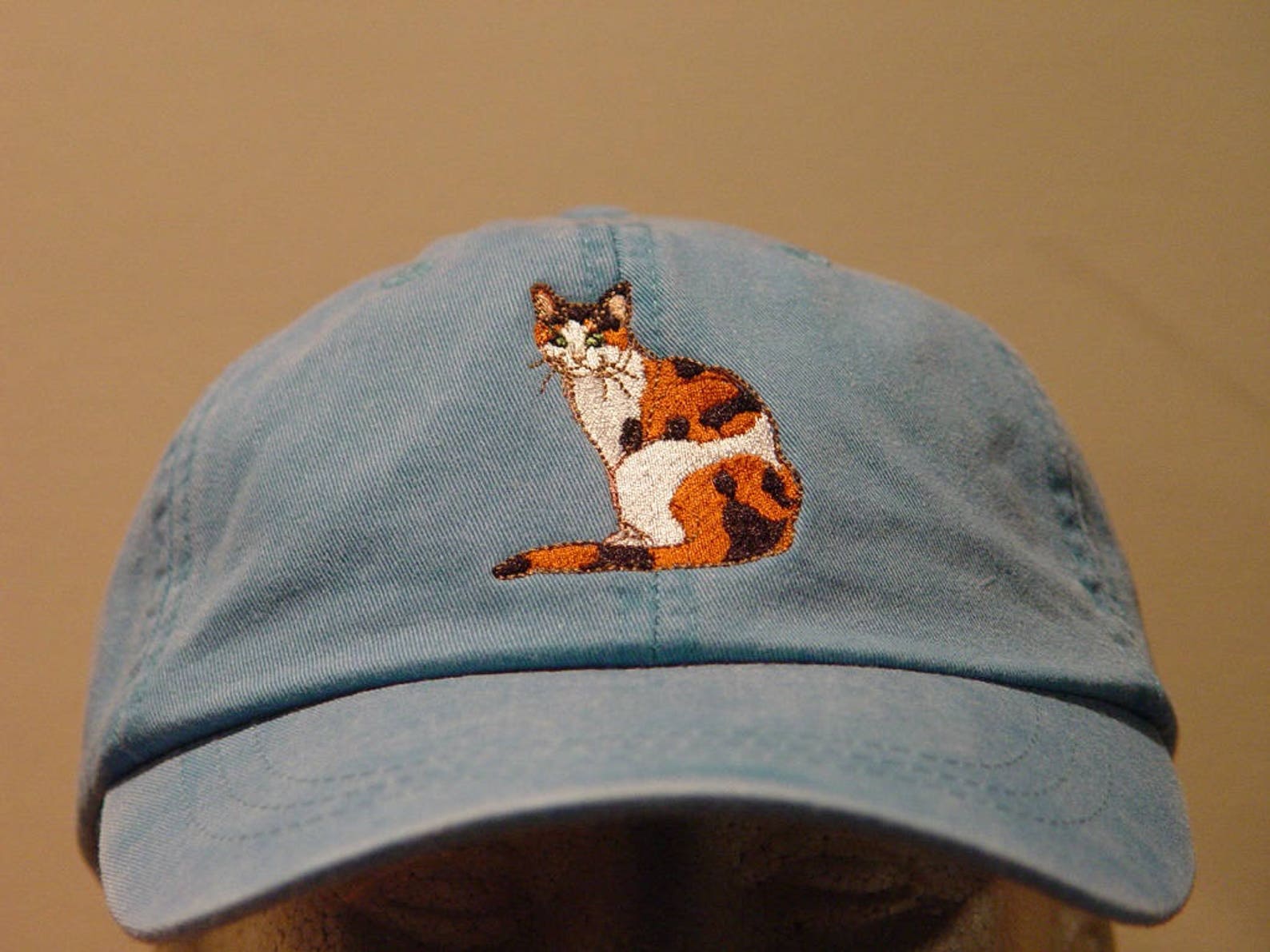 CALICO CAT HAT One Embroidered Men Women Baseball Cotton Cap - Etsy