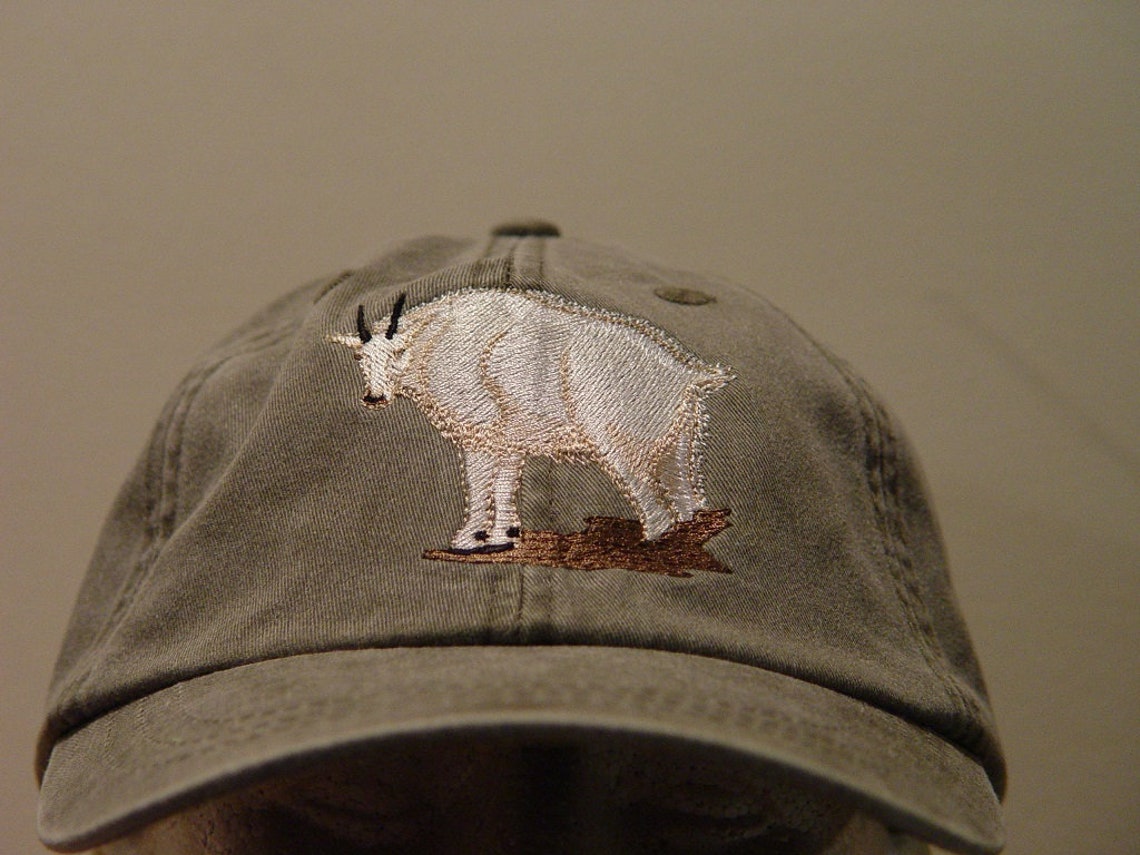 MOUNTAIN GOAT HAT Embroidered Men Women Wildlife Baseball - Etsy