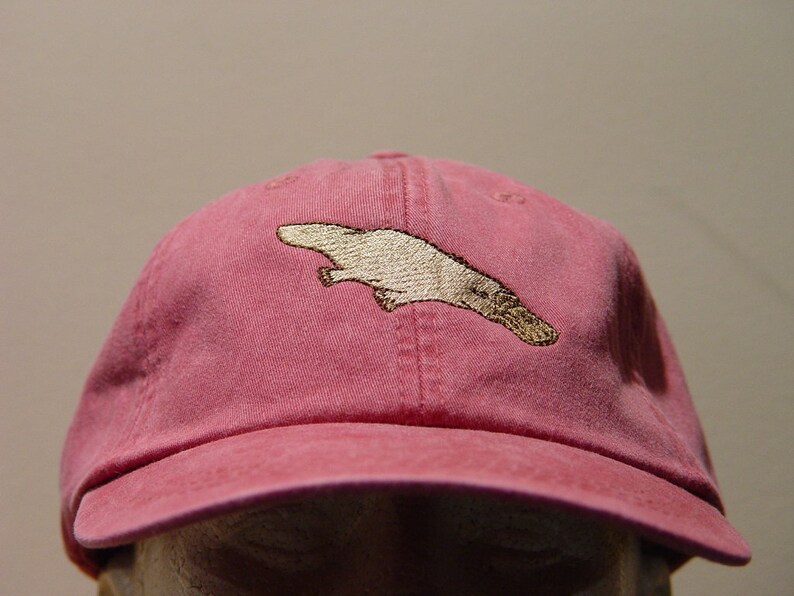 PLATYPUS HAT Embroidered Men Women Australia Wildlife Cotton | Etsy
