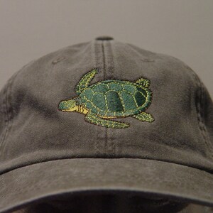 SEA TURTLE HAT - Embroidered Men Women Marine Wildlife Cotton Cap ...