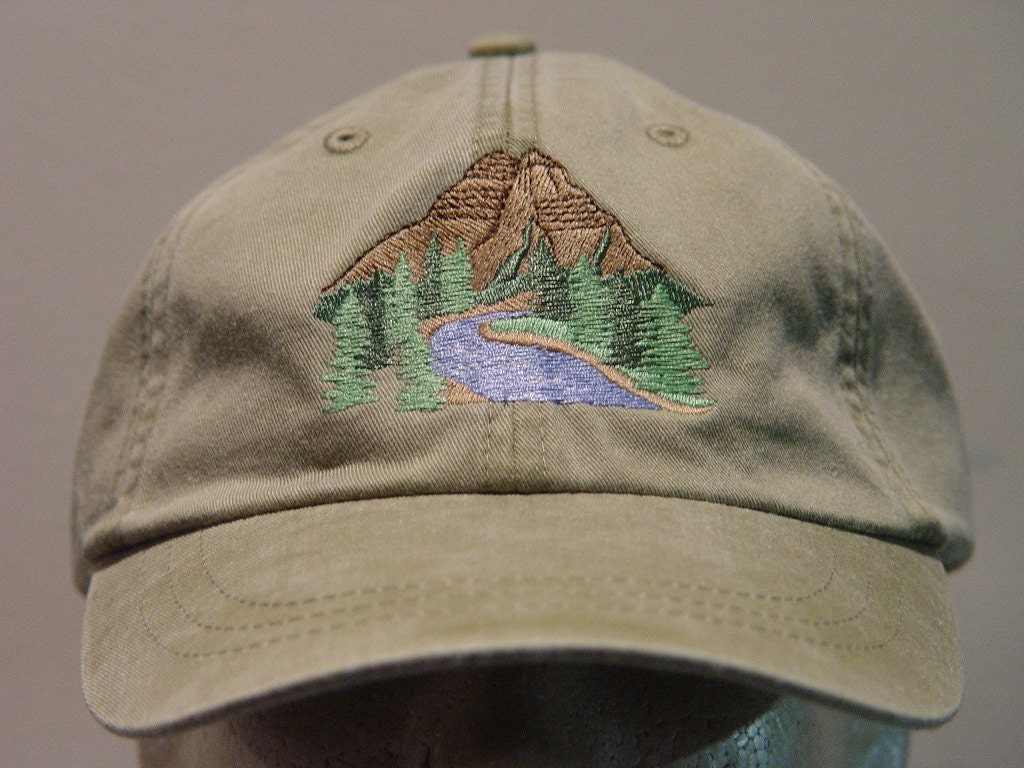 MOUNTAIN NATIONAL PARK Hat One Embroidered Wildlife Women Men Cap ...