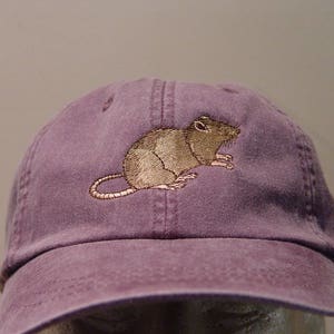BROWN RAT RODENT Hat - Embroidered Men Women Wildlife Baseball Cap ...