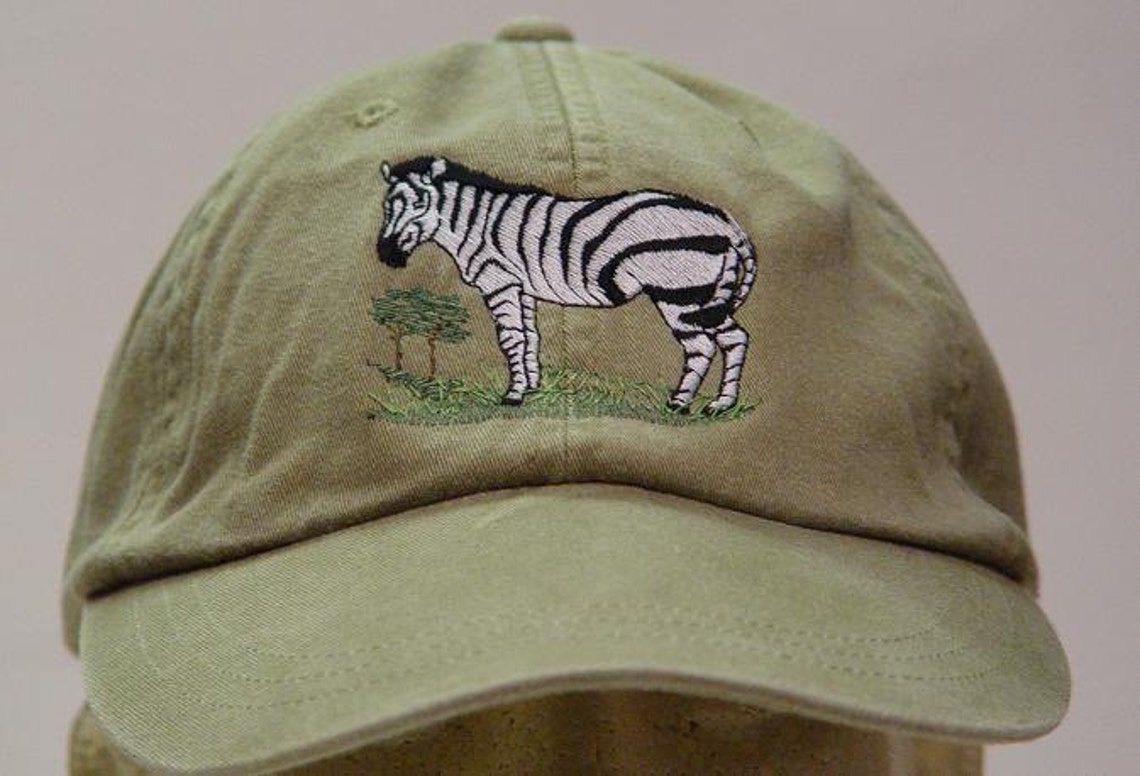 ZEBRA WILDLIFE HAT Embroidered African Men Women Baseball | Etsy