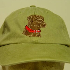 Chocolate Labrador Retriever Dog Hat - Embroidered Men Women Cap ...