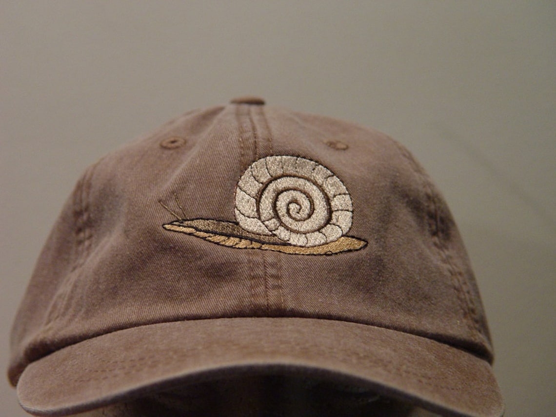 SNAIL HAT One Embroidered Men Women Wildlife Baseball Gift | Etsy