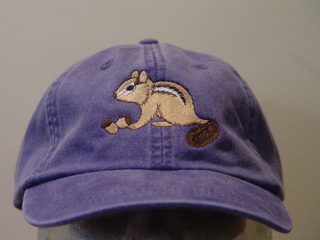 CHIPMUNK WILDLIFE HAT - Embroidered Men Women Baseball Gift Cap - Price ...