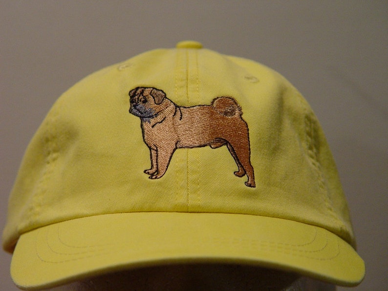 PUG DOG CAP One Embroidered Men Women Mom Dad Baseball Gift | Etsy