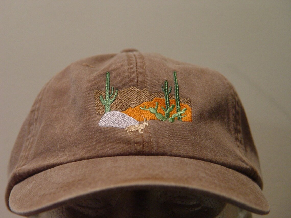 DESERT CACTUS RABBIT Hat One Embroidered Men Women Wildlife | Etsy