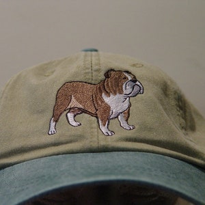 ENGLISH BULLDOG Hat - One Embroidered Men Women Dog Baseball Cap ...