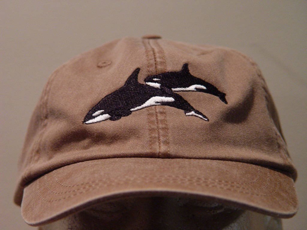 KILLER WHALES HAT One Embroidered Orca Men Women Wildlife - Etsy Australia