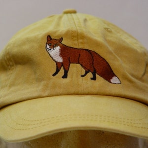 RED FOX HAT - Embroidered Wildlife Women Men Mom Dad Baseball Cap ...
