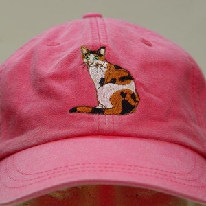 CALICO CAT HAT - One Embroidered Men Women Baseball Cotton Cap - Price ...