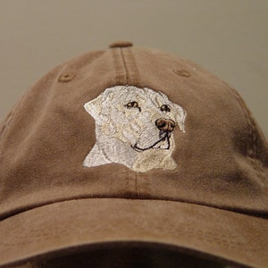 Yellow Labrador Retriever Dog Hat - One Embroidered Men Women Cap ...