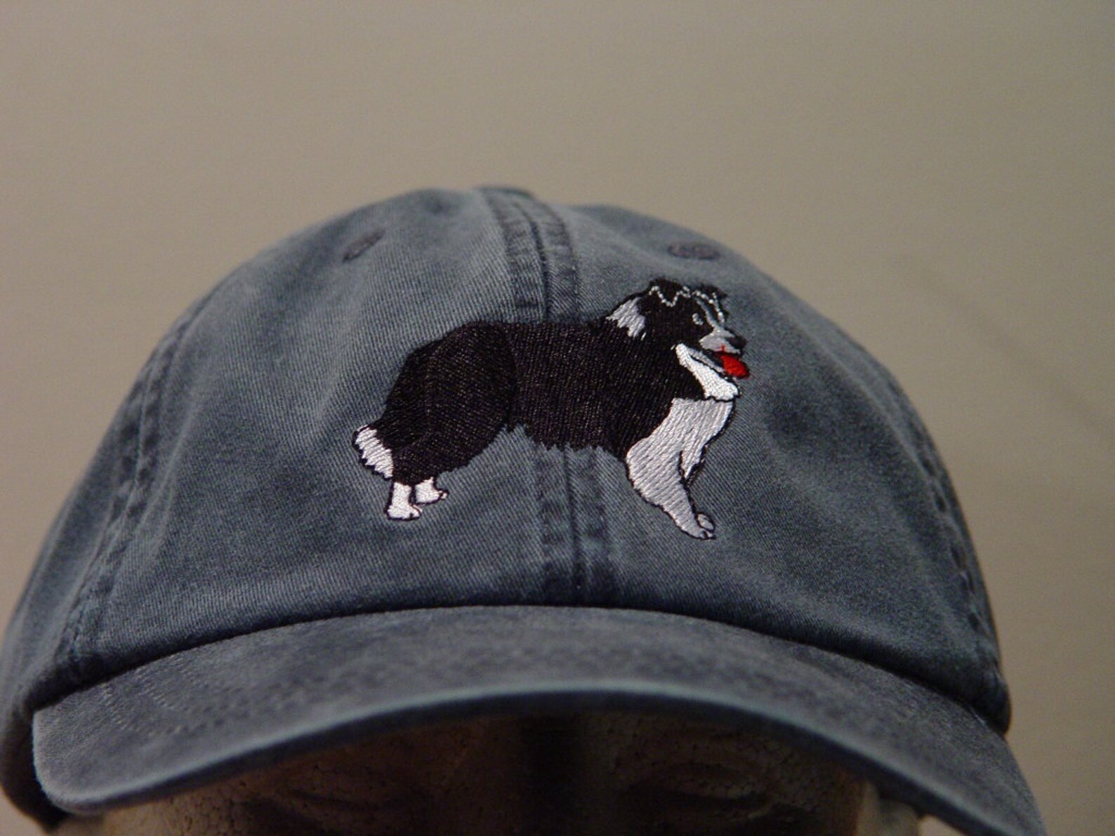 BORDER COLLIE Dog Hat - Embroidered Men Women Cotton Baseball Cap ...