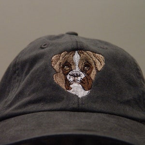 BOXER DOG Hat One Embroidered Men Women Mom Dad Baseball Cap Price ...