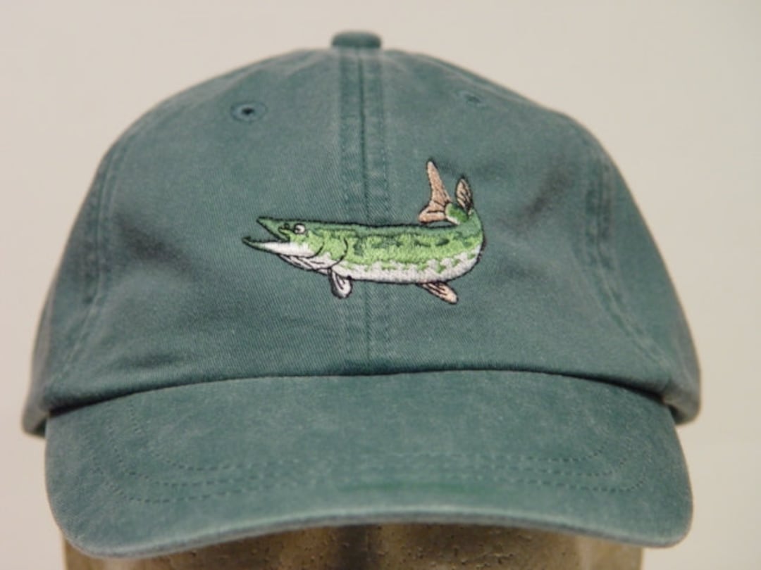 NORTHERN PIKE HAT - One Embroidered Men Women Fish Wildlife Cap - Price ...